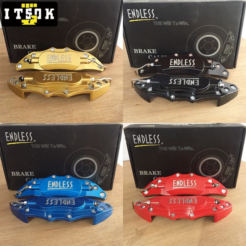 【ITSOK】 Endless Steel Universal Disc Brake Caliper Cover Brake Cover ...