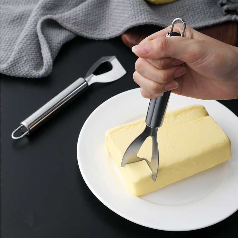 Stainless Steel Cheese Cutter Butter Margarine Corner Cut Cube Cutter ...