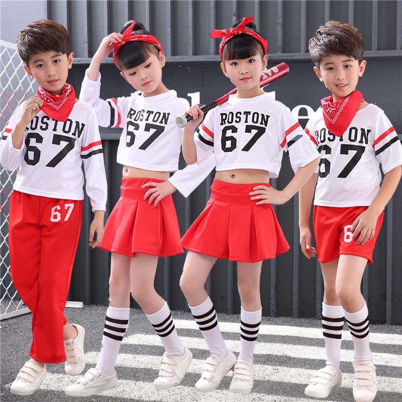 Children's Cheerleading Costume Jazz Dance Cheerleading Exercise ...