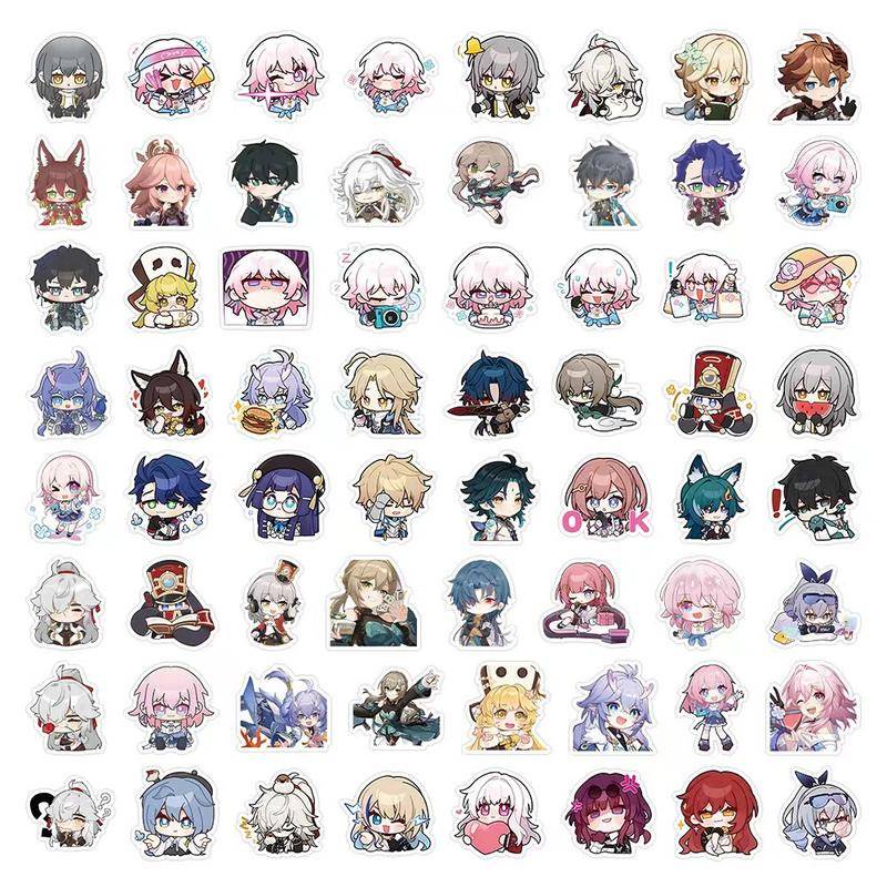 65Pcs/Set Game Honkai: Star Rail Stickers Kawaii Dan Heng March 7th ...