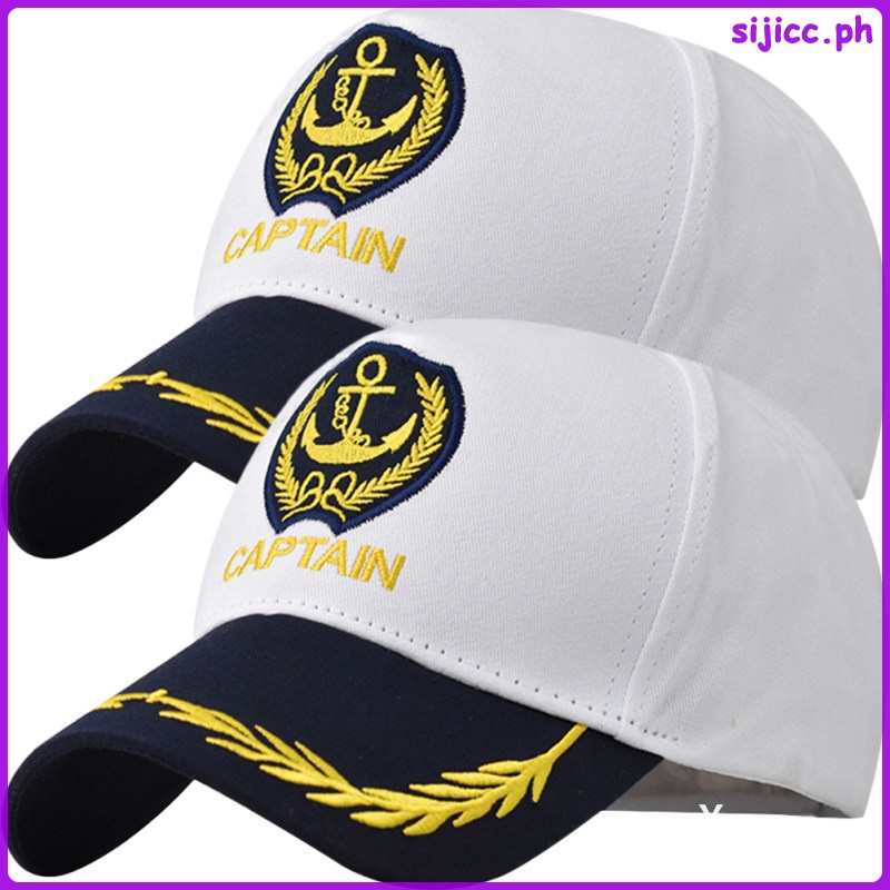 [READY STOCK] Admiral Hat Gift for Men Navy Cap Boat Hats Sailing ...