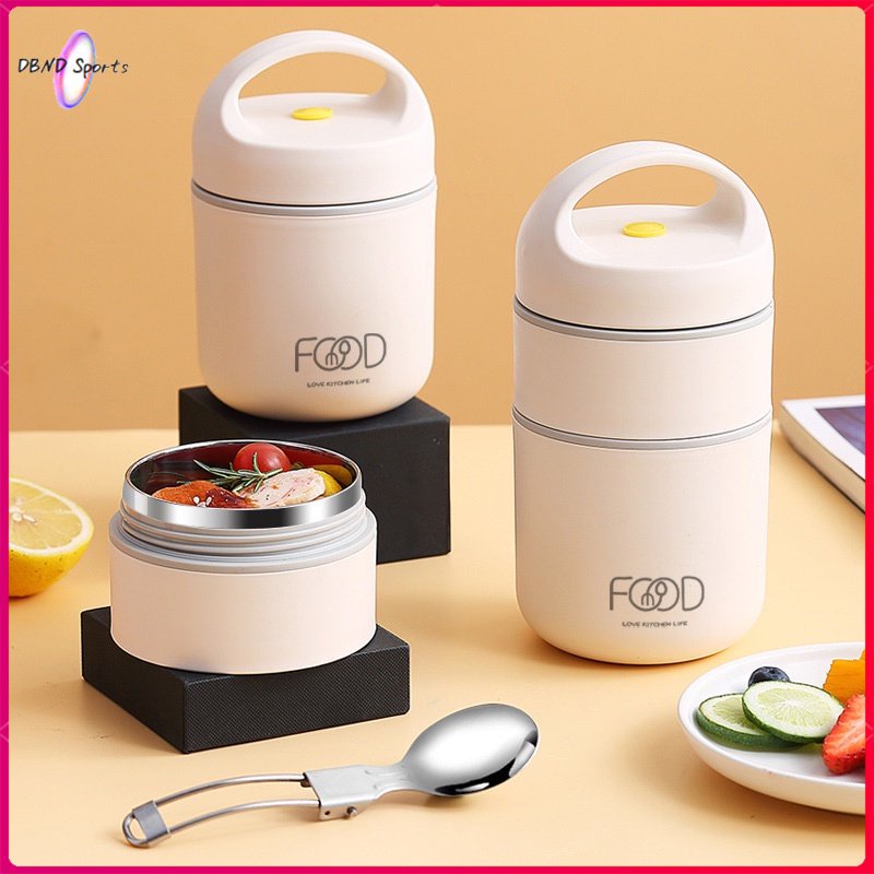 2 Layers 680ml Portable Lunch Box Food Storage Box Small Food Container ...