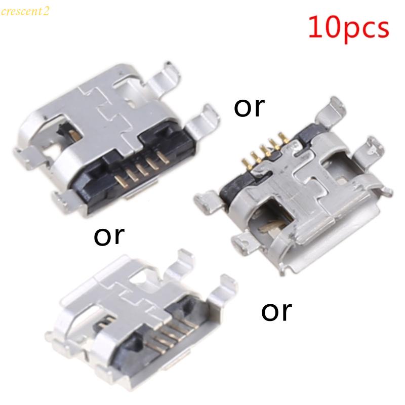 Crescent2 10 Pcs Micro USB Type B Female Socket Connector 5Pin 0 72mm ...