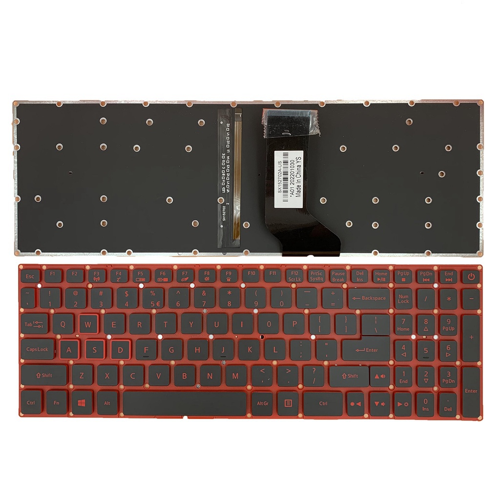 New Laptop Keyboard For Acer Nitro 5 AN515-51 N17c1 AN515-52 AN515-53 ...