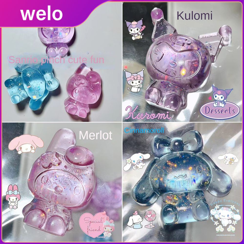 WELO Sanrio Pinch Jelly Wax Kawaii Kuromi My Melody Cinnamoroll ...