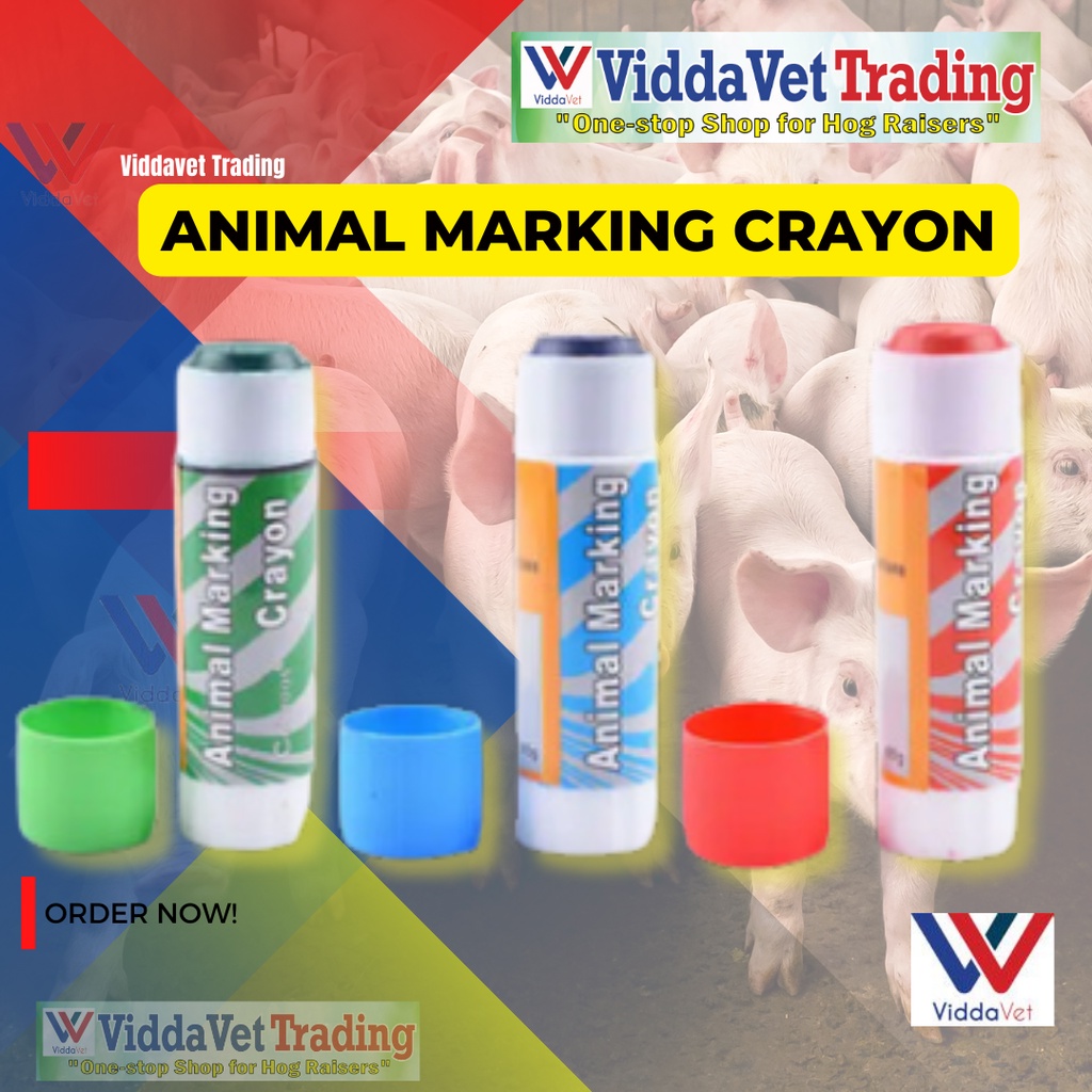 Animal crayon marker marking Crayon for pigs Pig crayon marker pig ...