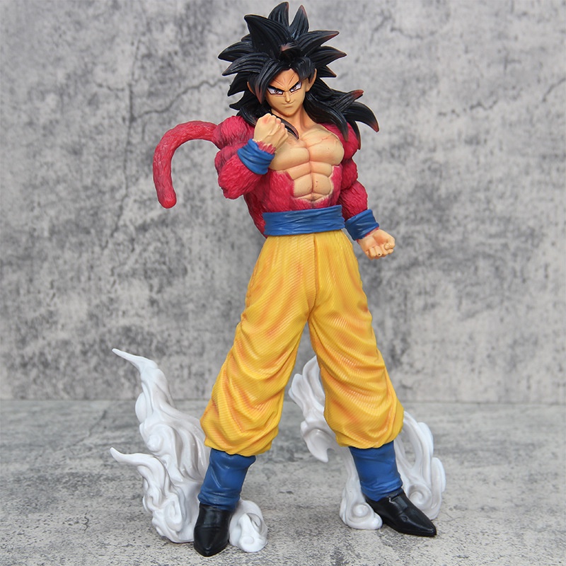 30cm Dragon Ball Z Goku Anime Figures Gk Super Saiyan 4 Kakarotto ...