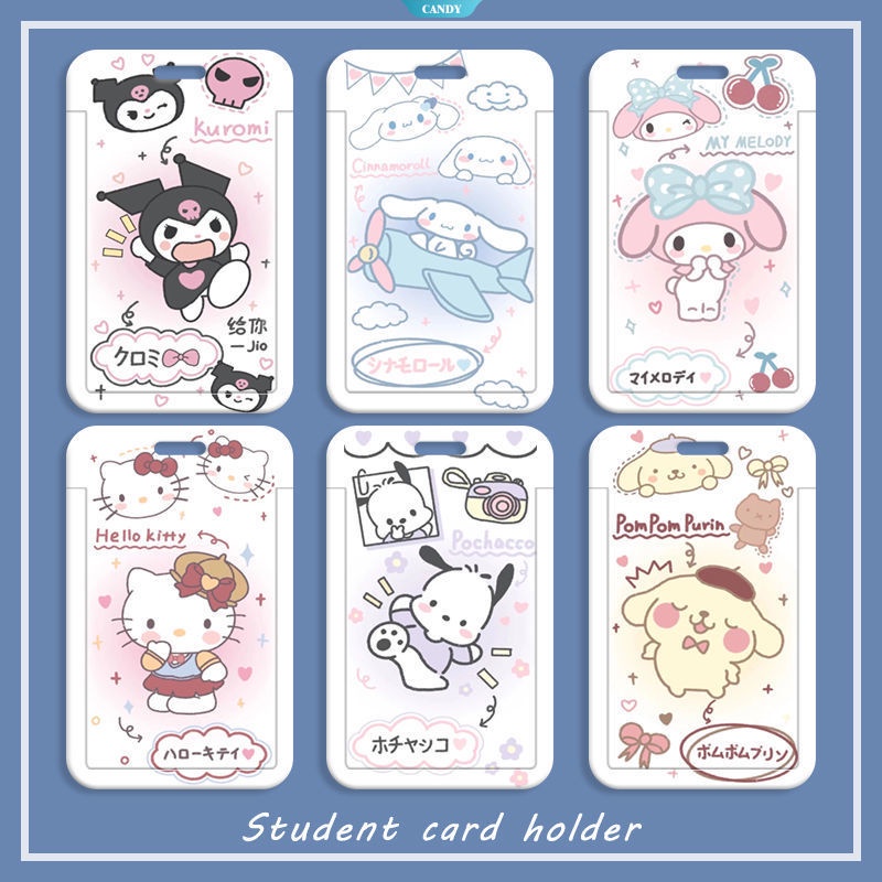 HelloKitty Pochacco Kuromi Sanrio Bus ID Card Holder Cases Students ...