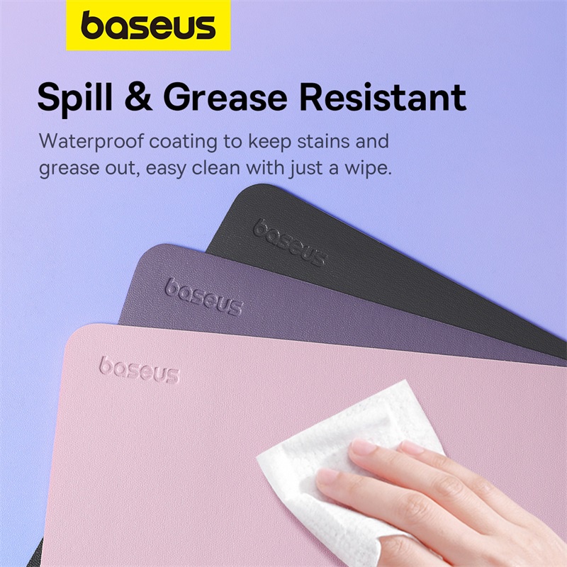 Baseus solid color mouse pad mini gaming mouse pad waterproof PU ...