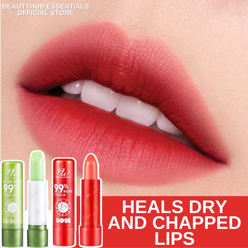 DW Rose & Aloe Vera Magic Color Changing Lip Balm Moisturizing Anti ...