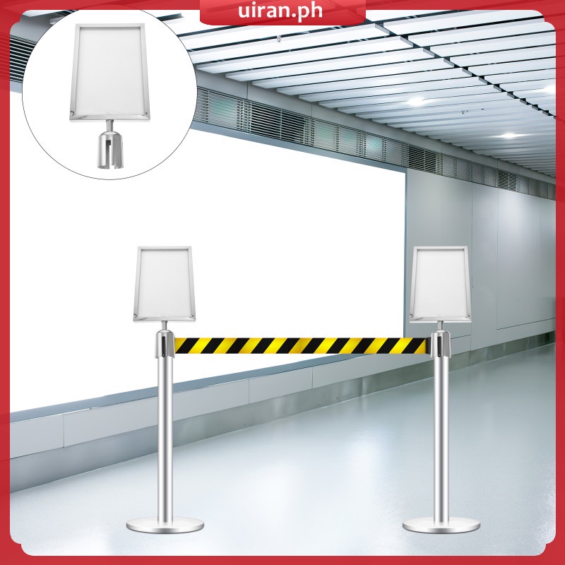[READY STOCK] Kickstand Sign Post Floor Holder Metal Stanchion Desktop ...