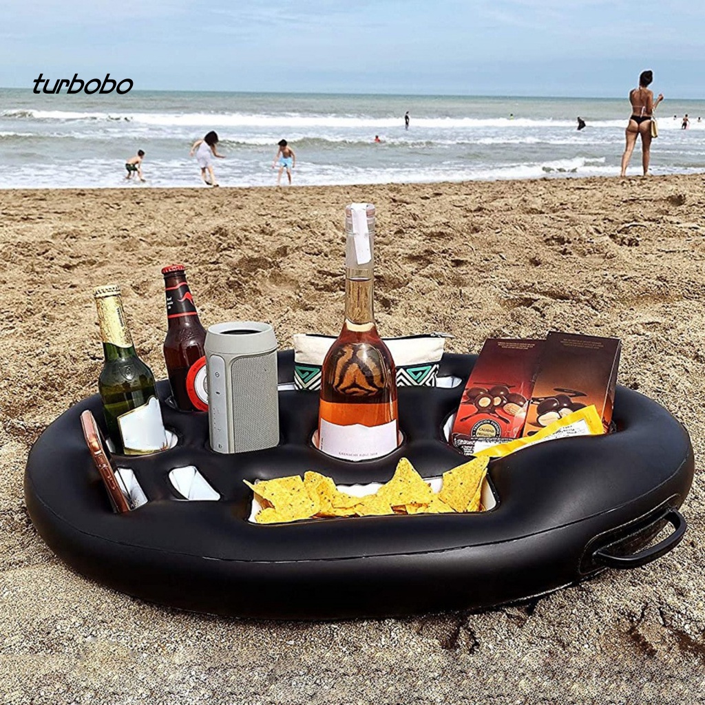 turbobo Inflatable Tray Waterproof Inflatable Swimming Ring Creative ...