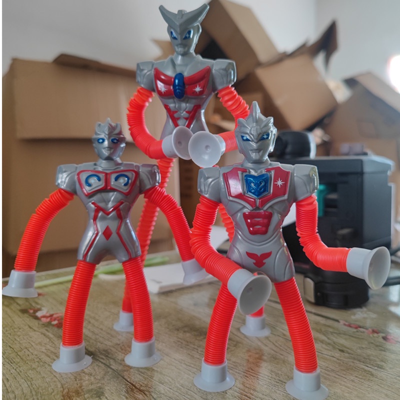 Telescopic Ultraman suction cup toy. New shape change giraffe ...