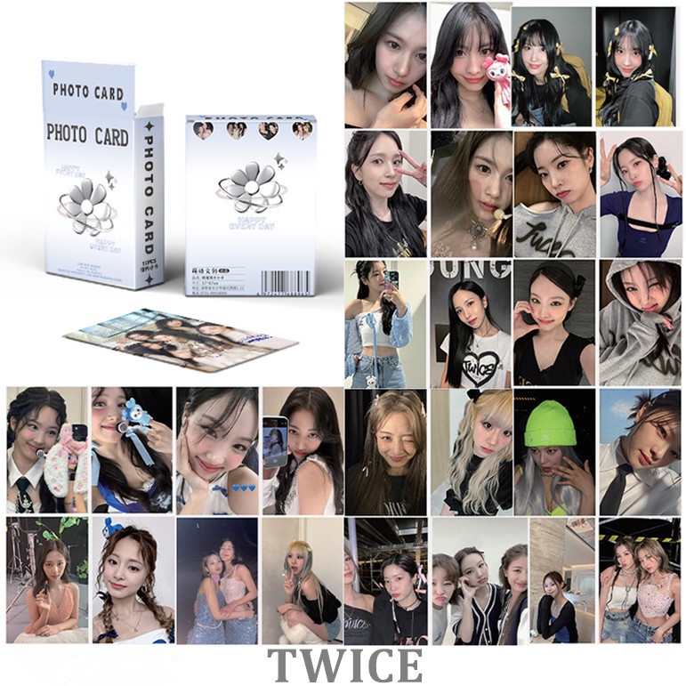 50-55pcs/box TWICE Album Photocards Hare Hare Hologram Laser Cards Nayeon Jeongyeon Momo Sana ...