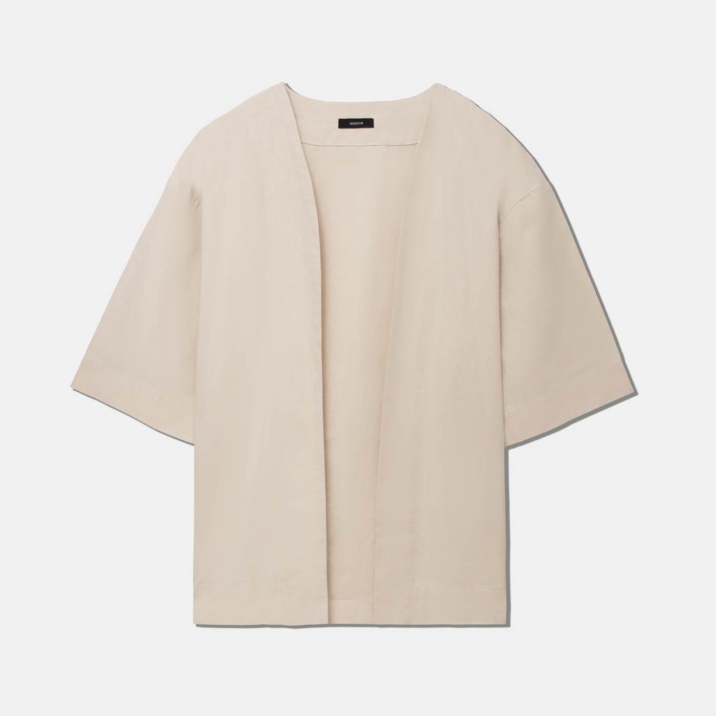 Straightforward Linen Blend Kimono | Shopee Philippines
