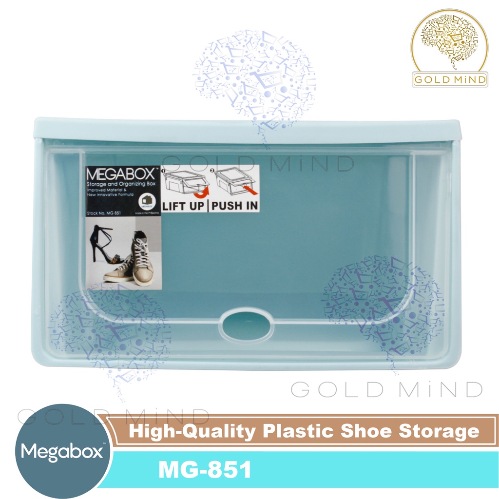 Megabox MG-851 Shoe Box Small -Gold Mind | Shopee Philippines