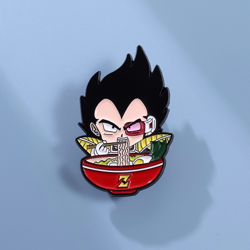 Dragon Ball Eat Noodles Enamel Pins Sailor Moon Tsukino Usagi Brooch ...
