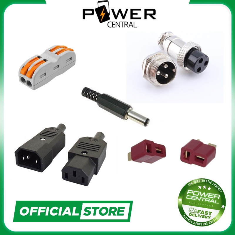 Charger battery Connectors GX16 Aviation 3 pin AM-1015 T Plug C13 C14 5 ...