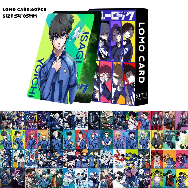 BLUE LOCK Photocard Double Sided Isagi Yoichi Lomo Card 60pcs/box ...
