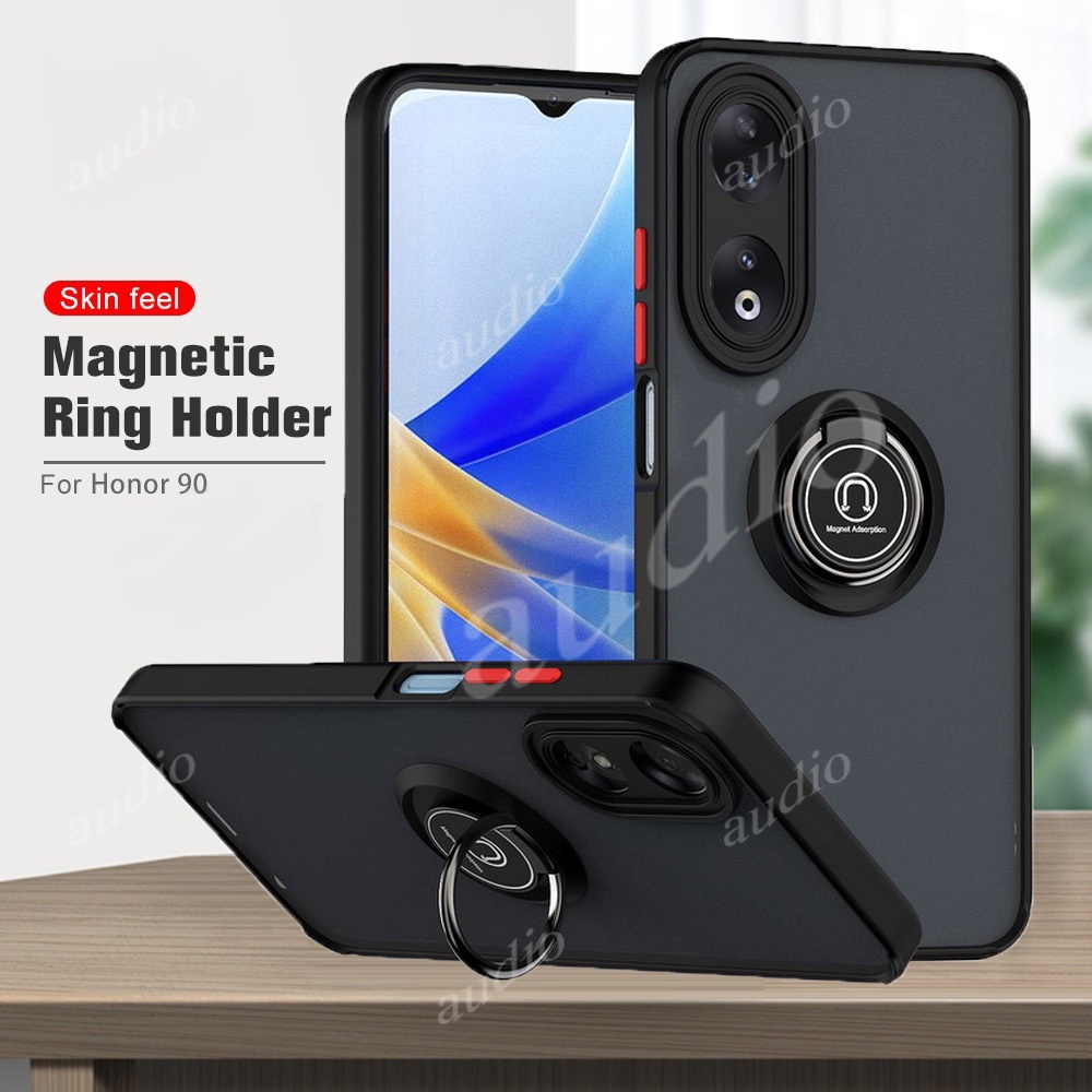 For Honor 90 Pro Lite 5G 90Pro 90Lite 2023 Case Metal Ring Magnetic ...