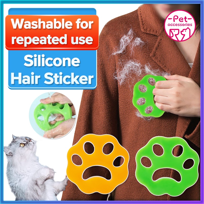 Pet hair remover washable adhesive silicon hair remover for hair, pet ...