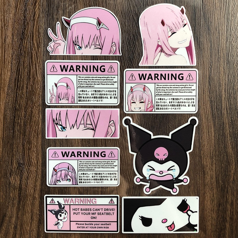 JDM Anime Stickers Fuel Tank Cover Stickers Two-dimensional Eyes Body ...