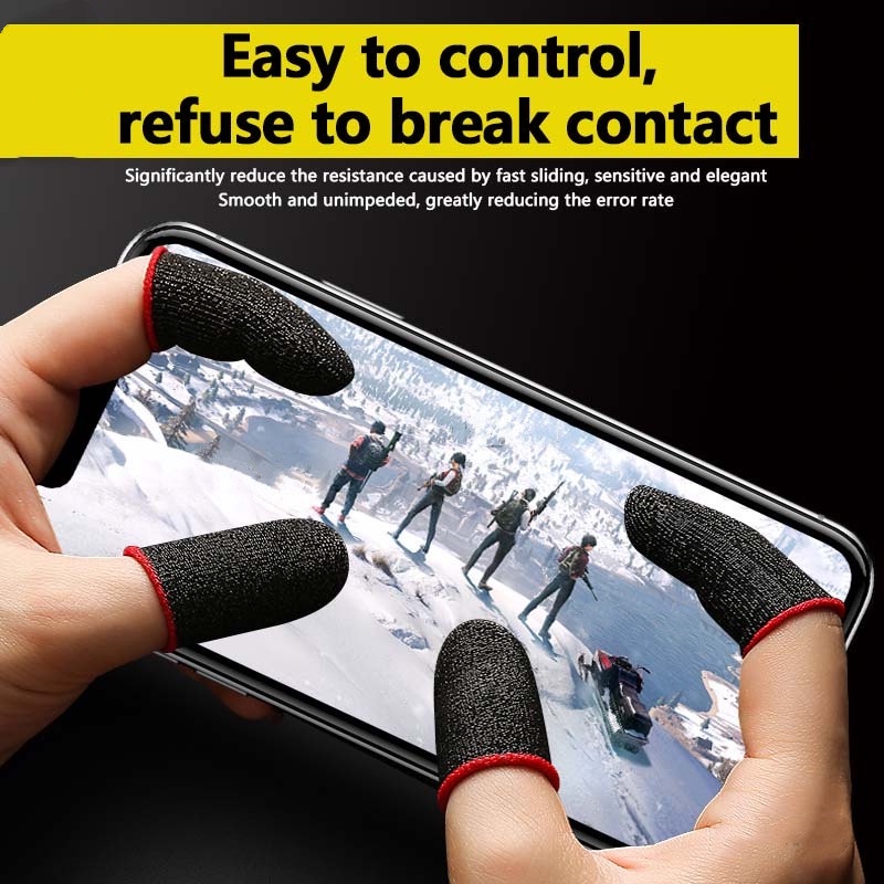 Gamers Mobile Finger Sleeve Gloves Touchscreen Sweatproof Game ...