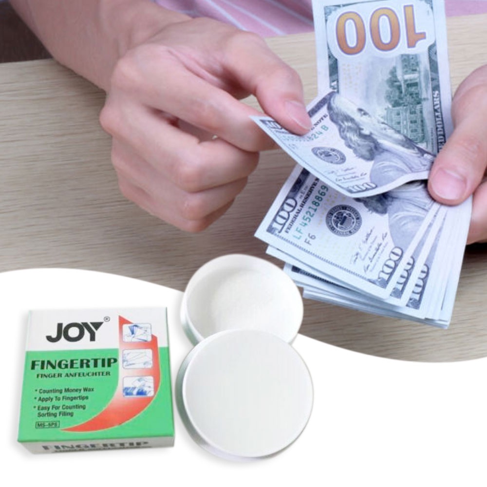 TECHIE Joy Fingertip Moistener Counting Money Wax, 10g and 20g | Shopee ...