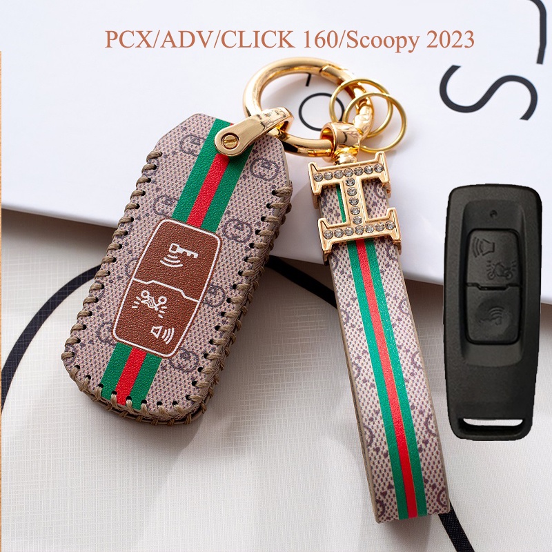 Honda PCX 160 / ADV 160 / Click 160 / Scoopy 2023 Remote Key Leather ...