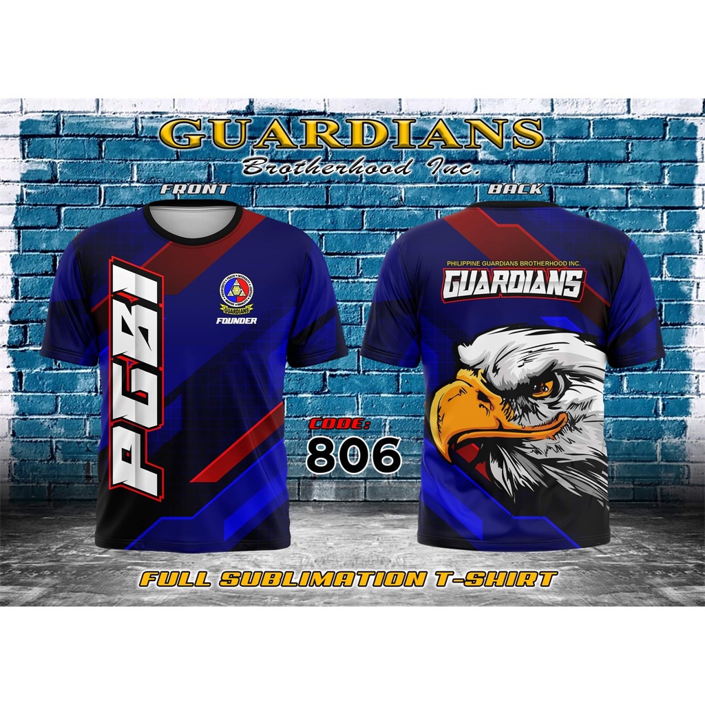 Full Sublimation T-Shirt PGBI GUARDIANS Unisex Summer T-Shirt 3D ...