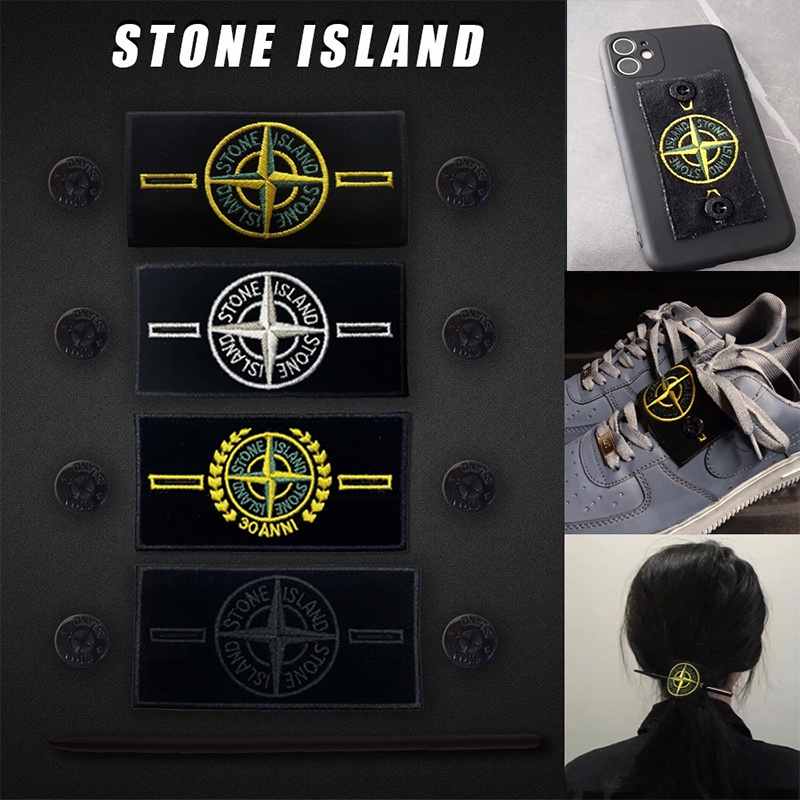 Stone Island Embroidery Sticker Armband Ghost Badge Clothes Shoes ...