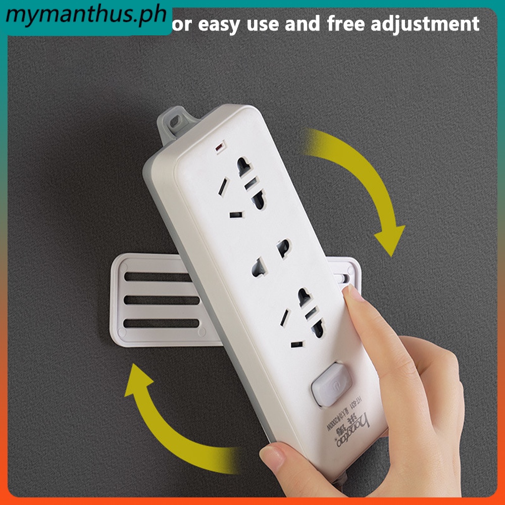 Wall Mounted Socket Extension Sticker Cable Organizer Socket Holder Mym ...