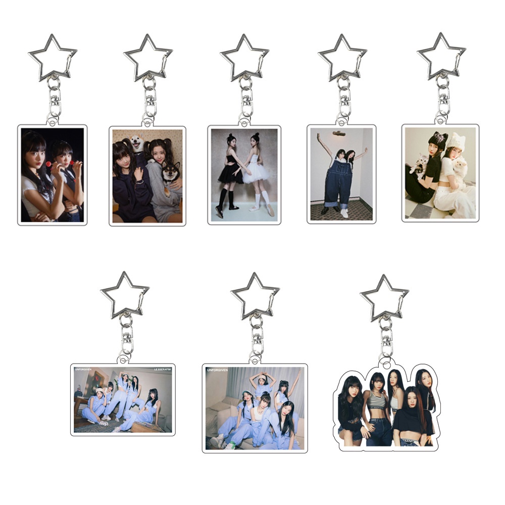 1pc LE SSERAFIM Acrylic Key Chain Lesserafim KAZUHA SAKURA EUNCHAE ...