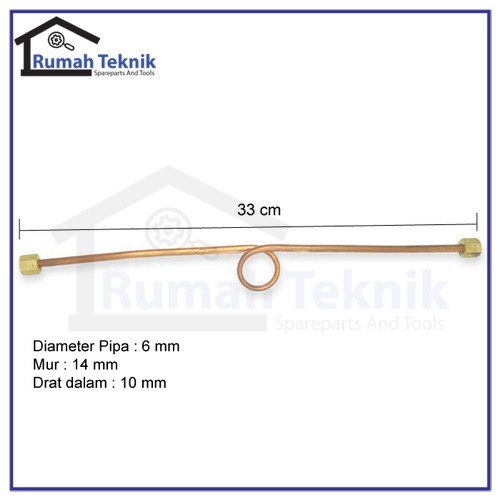Breathing Pipe A Copper Pipe Air Compressor 1/2 Hp 33 cm | Shopee ...