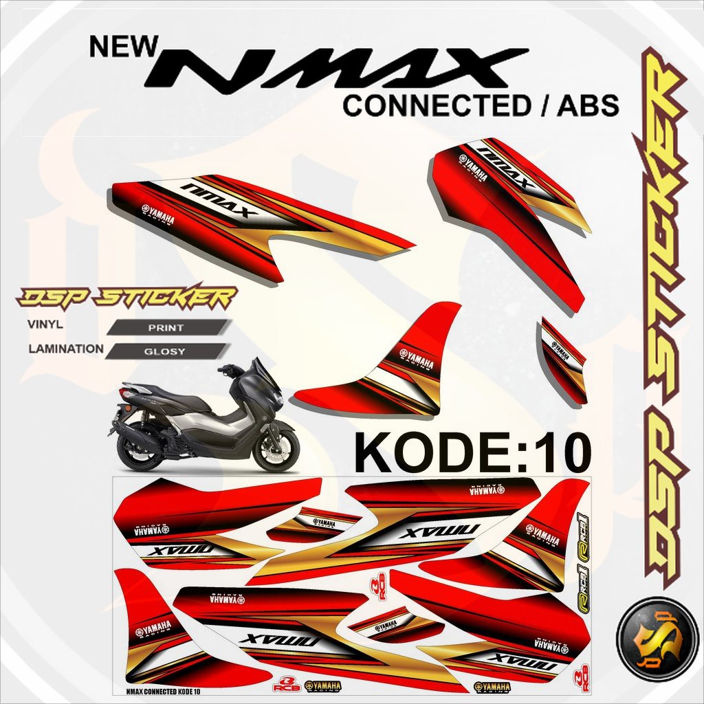 New Nmax Facelift Variation Trim Striping Sticker DSP 10 Racing Design ...