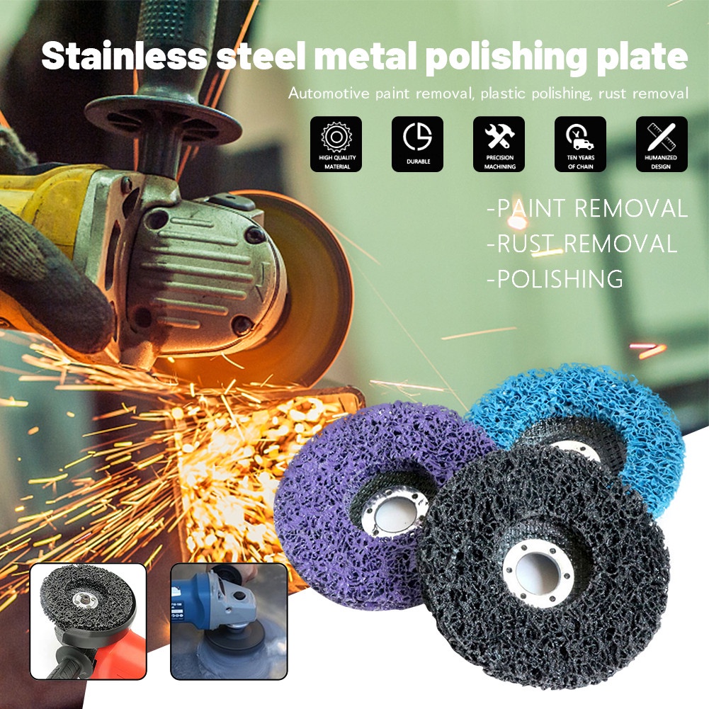 100mm/115mm/125mmx16mm Grinder Wheel Poly Strip Stripper Disc Wheel ...