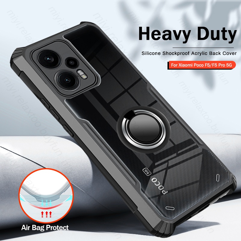 Xiaomi POCO F5 X5 Pro 5G Heavy Duty Acrylic Shockproof Phone Cover On ...