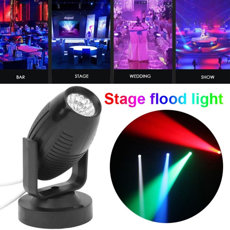 New Led Stage Spotlight Light Portable Lamp 360 Degree Soft Party Dance ...