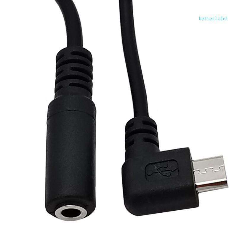 BTM Right Angle Micro USB to 3 5mm Jack Adapter Cable Earphone Connect ...