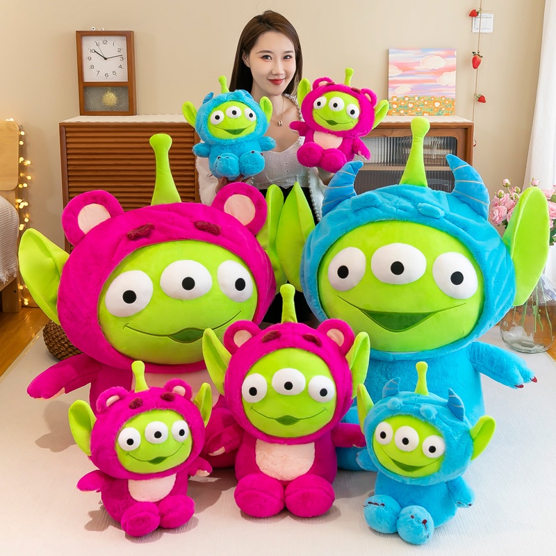 Cartoon toystory stuffed bear Alien plush toy doll plushie pillow ...