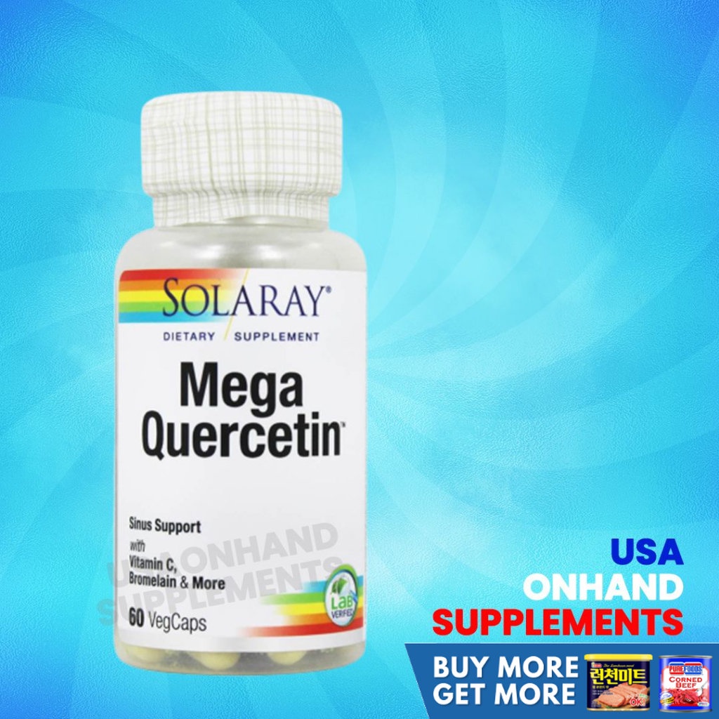 USA Onhand | Solaray, Mega Quercetin, 60 VegCaps / Quercetin, 500 mg ...