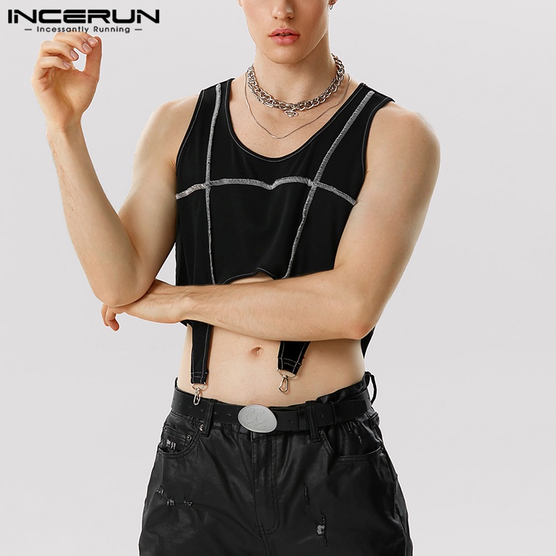INCERUN functional style cropped solid knit vest | Shopee Philippines