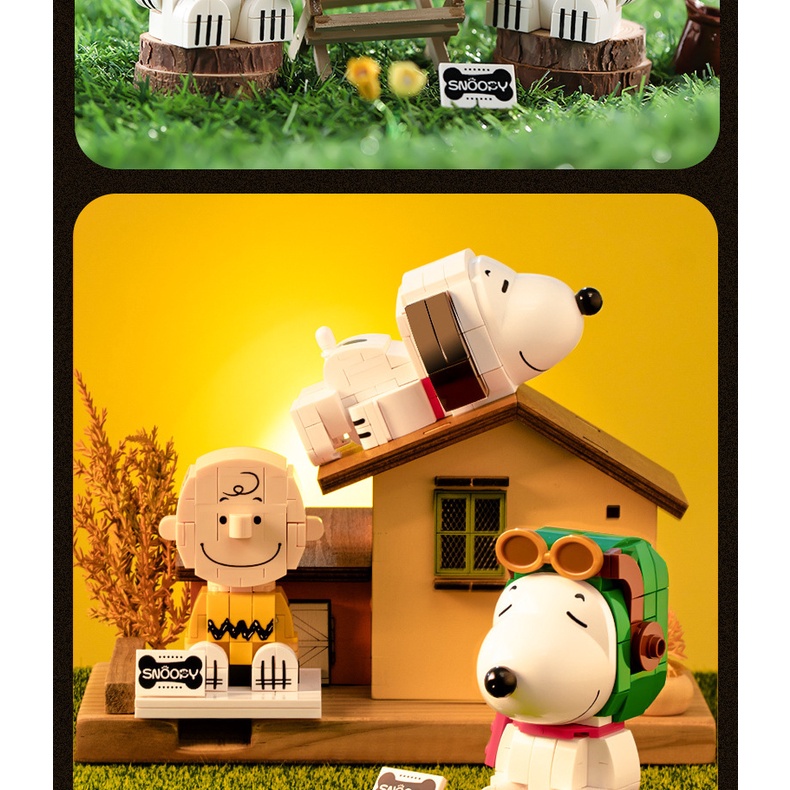 Peanuts Snoopy building block brick toy | Shopee Philippines
