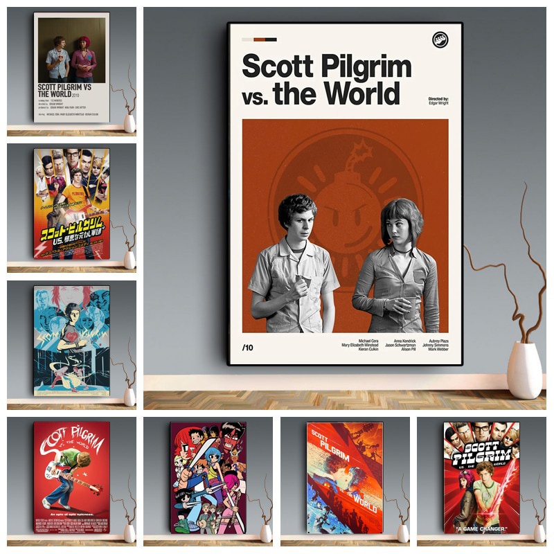 New Scott Art Pilgrim vs the World Movie Comic Movie Posters Prints ...