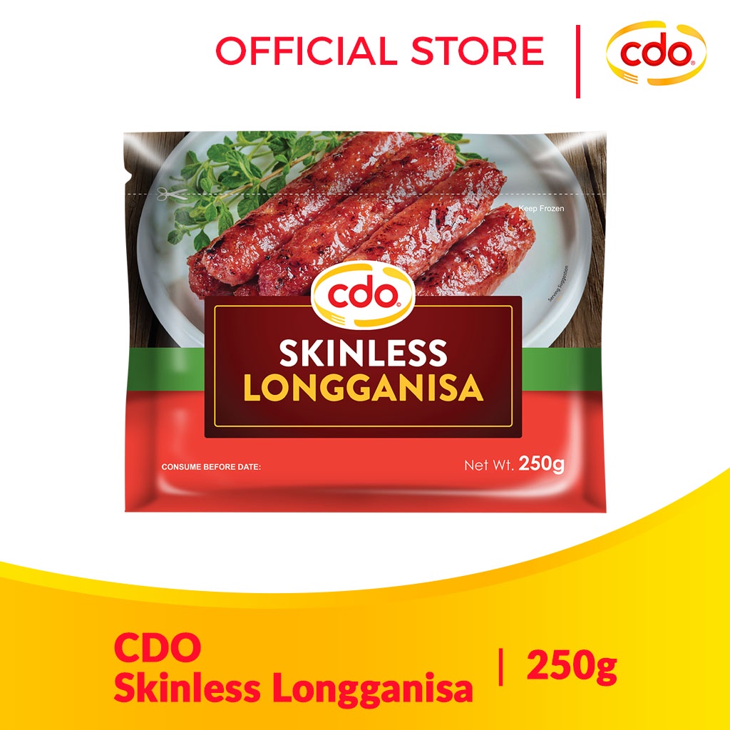CDO Skinless Longganisa 250g | Shopee Philippines