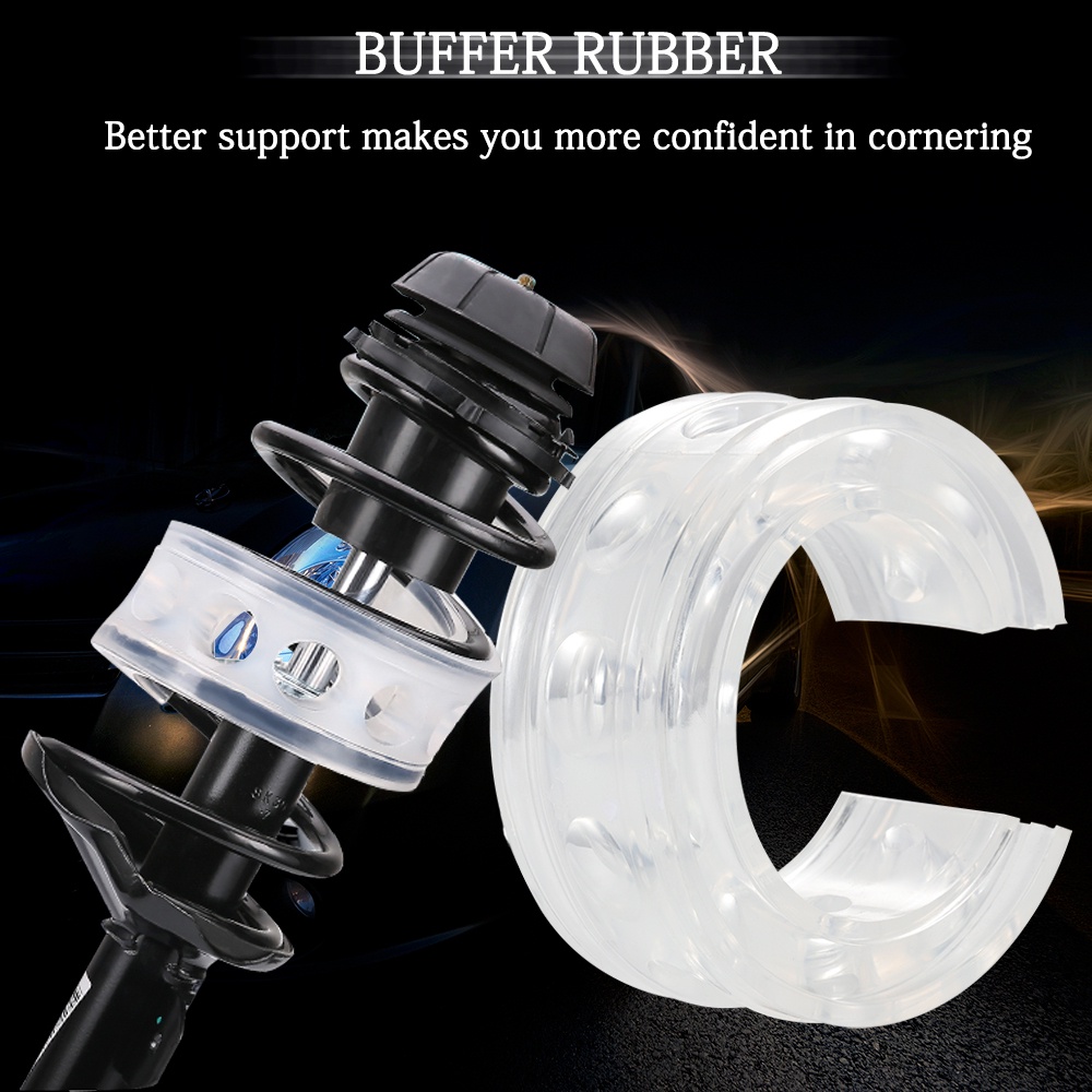[CSS]Auto Parts Car Transparent Spring Buffer Rubber Front Fork Shock ...