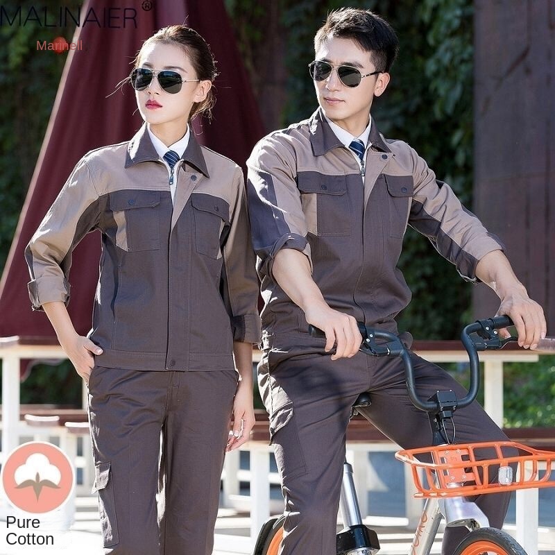 SETS Jacket + Cargo Pants PPE Cotton Safety Jacket Safe Workwear Long ...