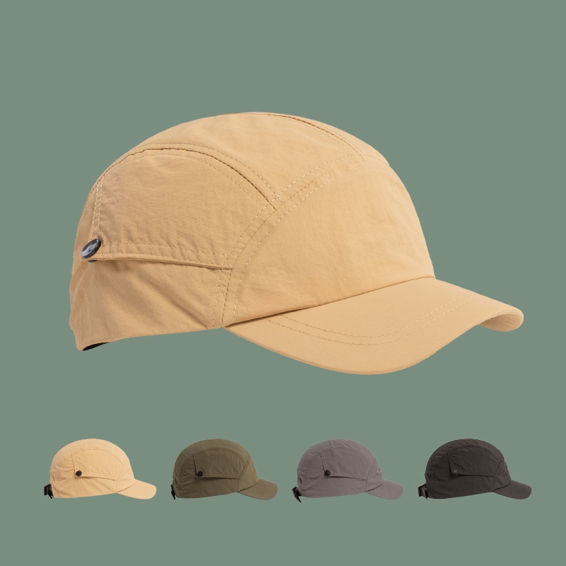 Quick Drying Hat Short Brim Baseball Cap Flat-brimmed Hat for Women Men ...