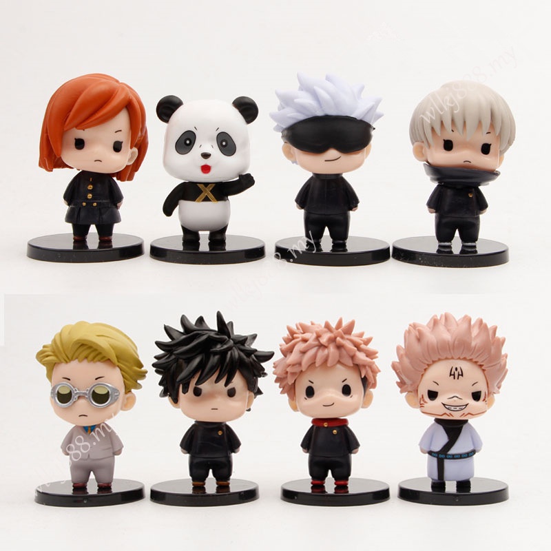 Jujutsu Kaisen 6 pieces/set doll Sukuna Satoru Bean eye Ryomen Gojo ...