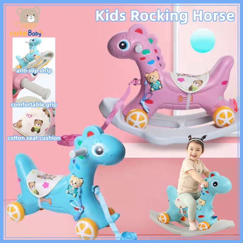 Kids Rocking Horse 2 In1 Multifunctional Sliding Rocking Chair Horse ...